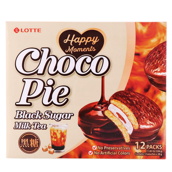 Lotte Black Sugar Milk Tea Choco Pie Treat Box – Ramen Crate NZ